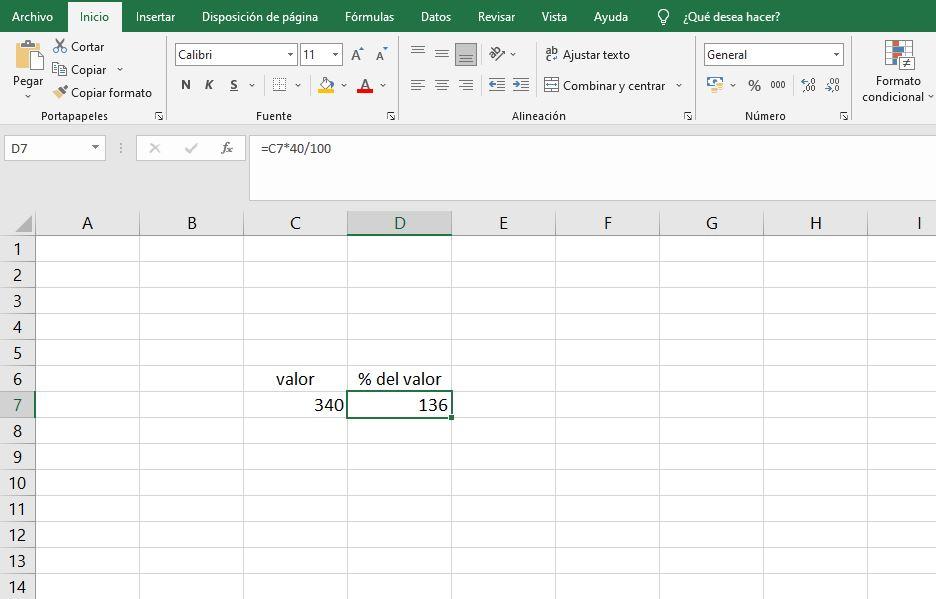 ¿Cómo calcular porcentaje en Excel?